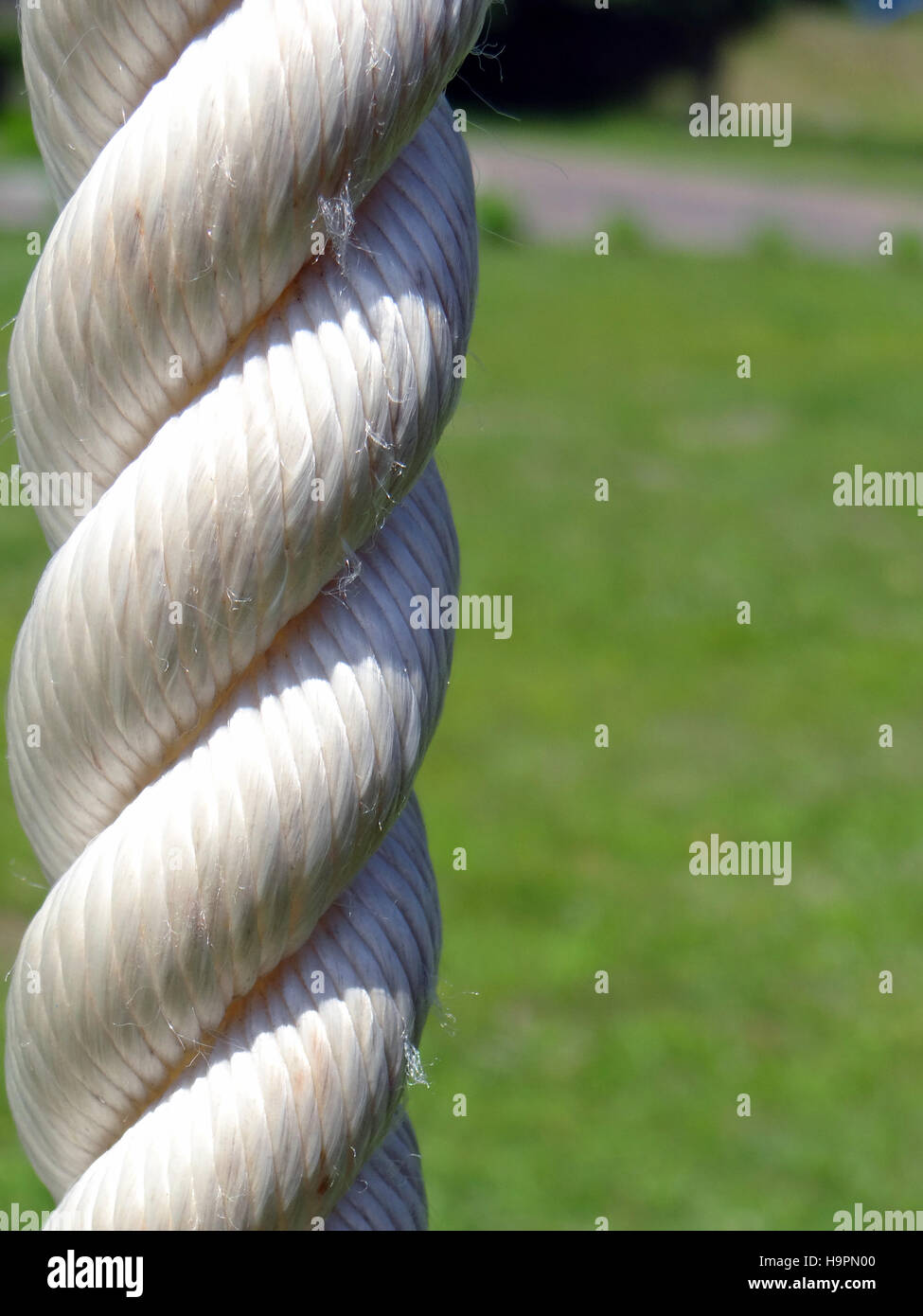 Photo white rope closeup Stock Photo - Alamy