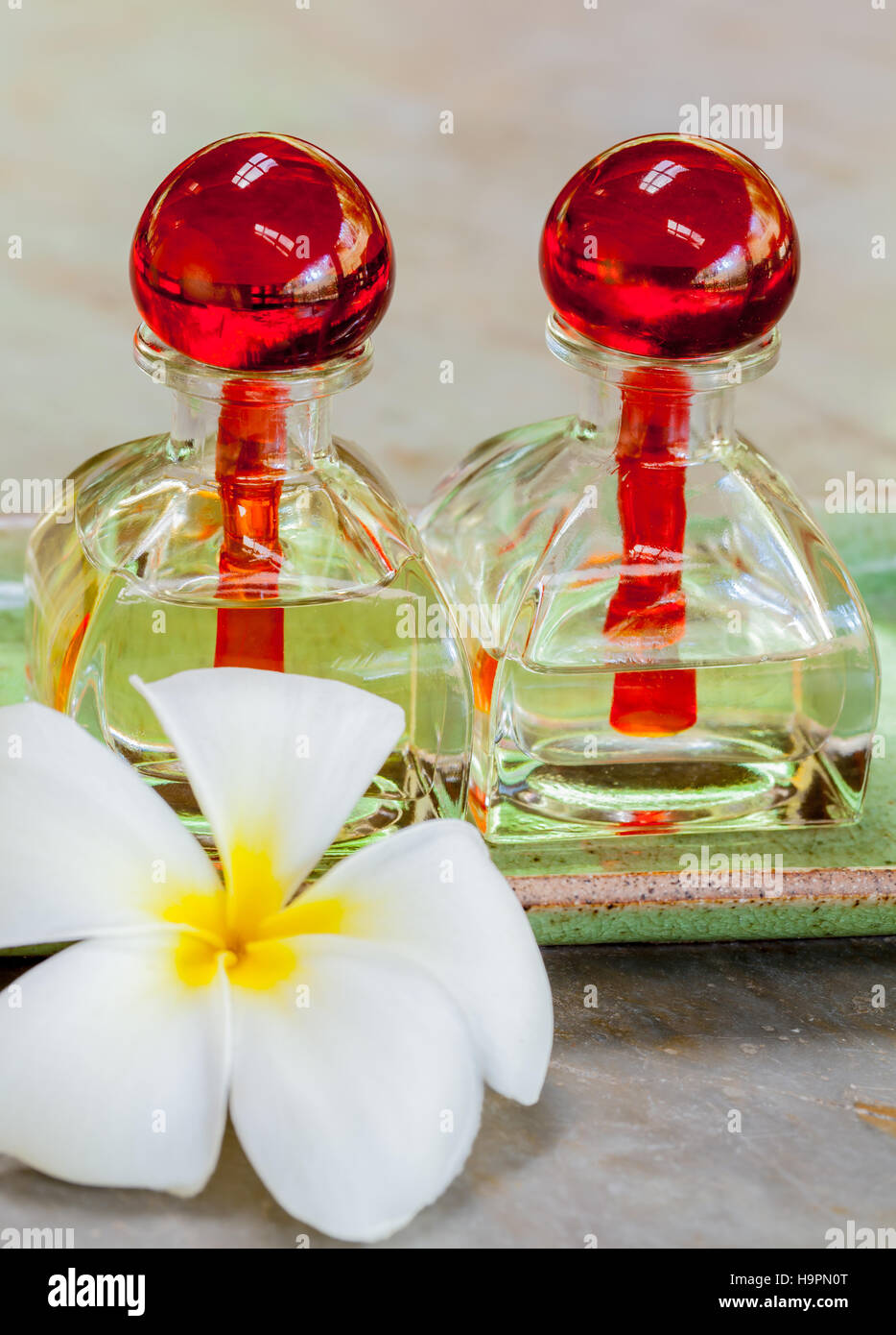 Ginger essential oil- Natural Spas Ingredients Stock Photo - Alamy