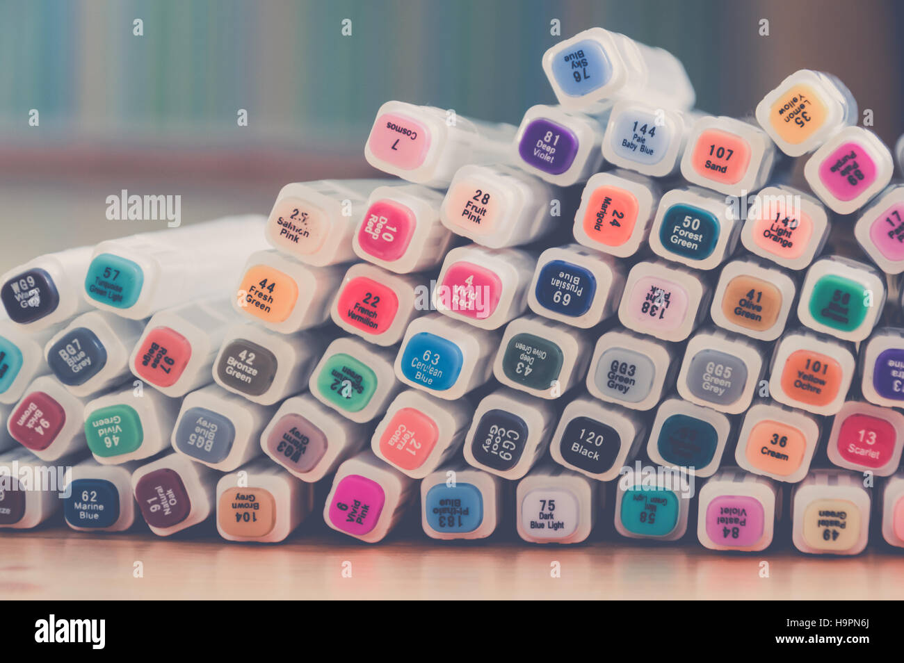 Set of markers Stock Photo - Alamy