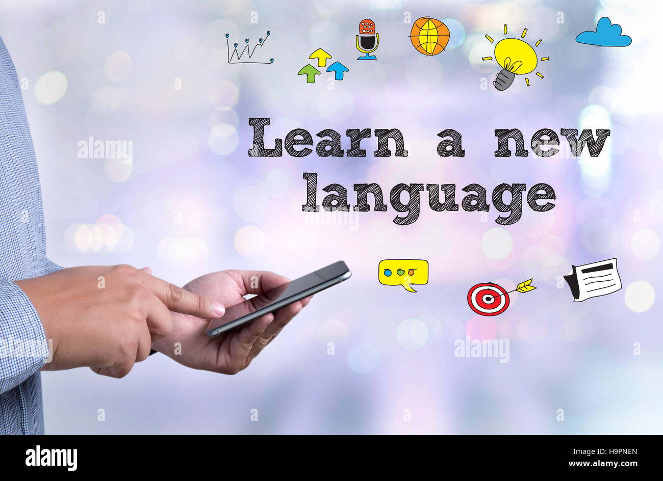 New language hi-res stock photography and images - Alamy