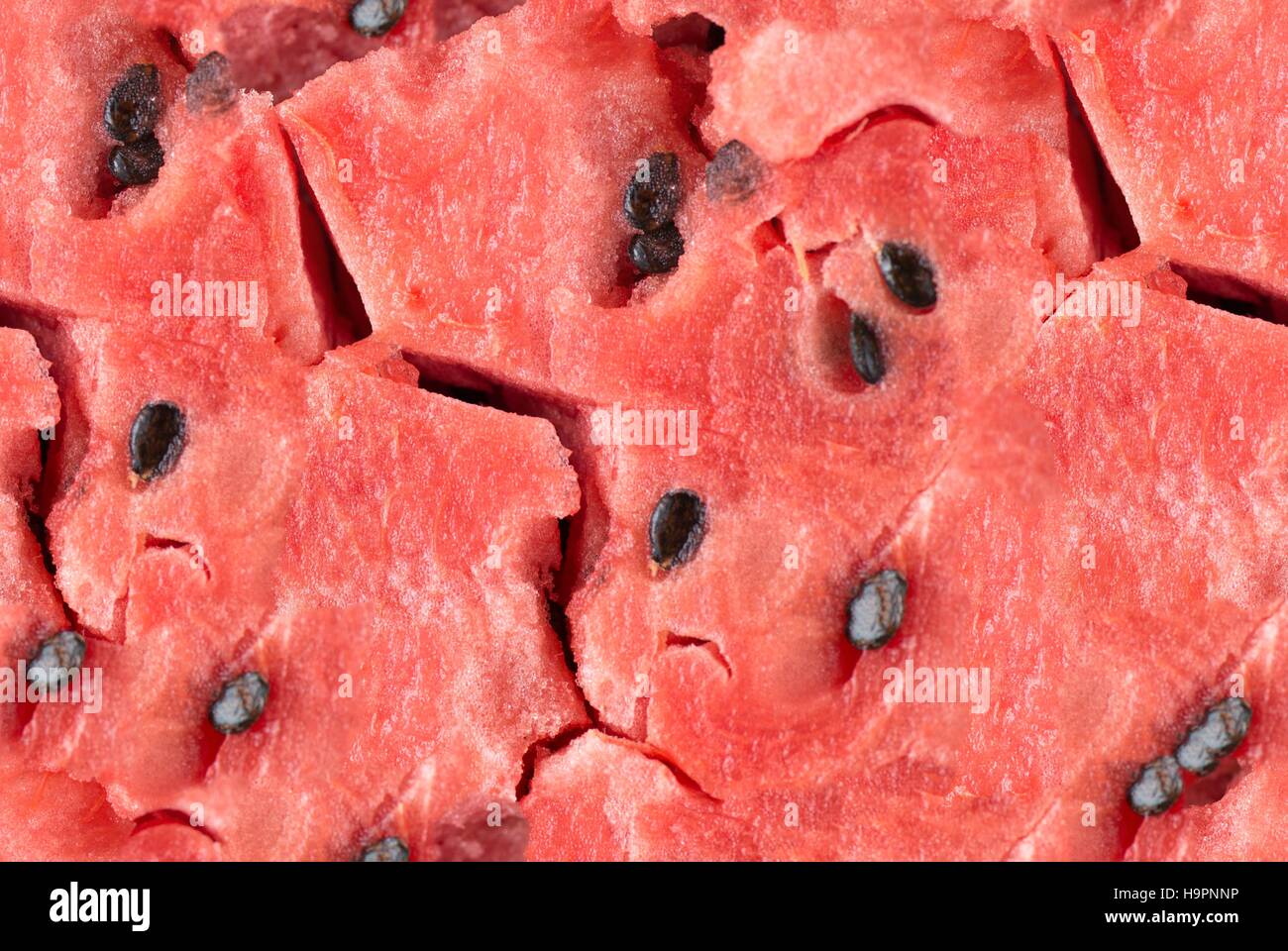 watermelon flesh closeup seamless macro texture background Stock Photo ...