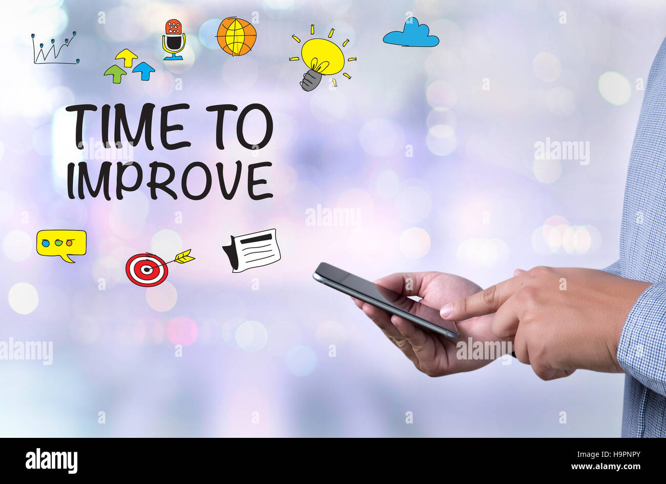 TIME TO IMPROVE Stock Photo - Alamy