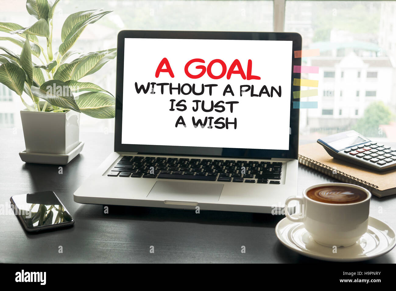 A Goal Without a Plan Is Just a Wish Stock Photo - Alamy