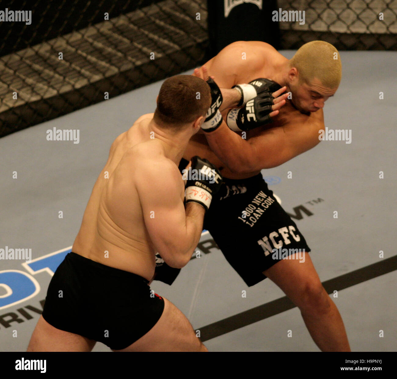 Mirko Cro Cop, left, fights Eddie Sanchez at the Ultimate Fighting ...