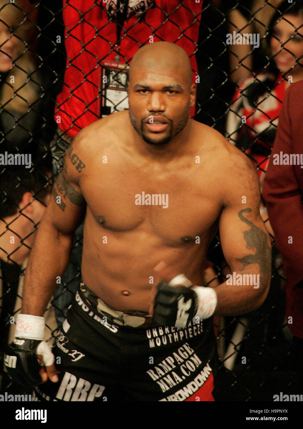 Quinton "Rampage" Jackson before his fight against Marvin Eastman at ...