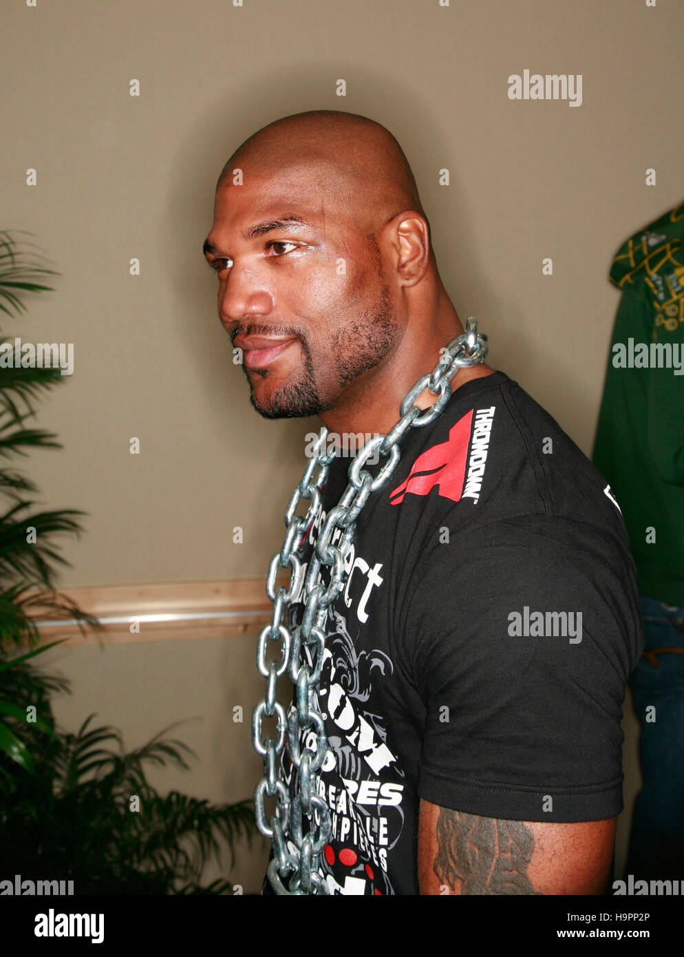 Quinton "Rampage" Jackson at a post-fight press conference at the ...