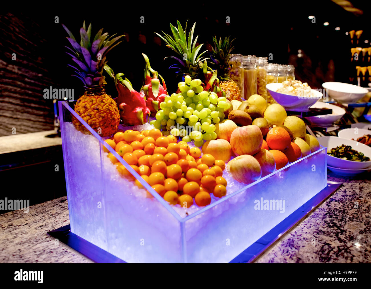 Healthy brunch fresh fruits hi-res stock photography and images - Alamy