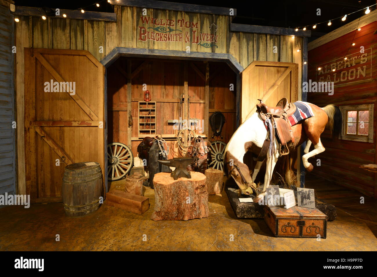 A Wild West stage set in Texas Stock Photo - Alamy