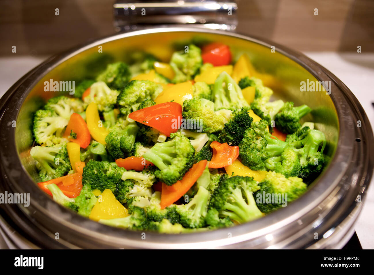 Broccoli dish in buffet restaurant Stock Photo - Alamy