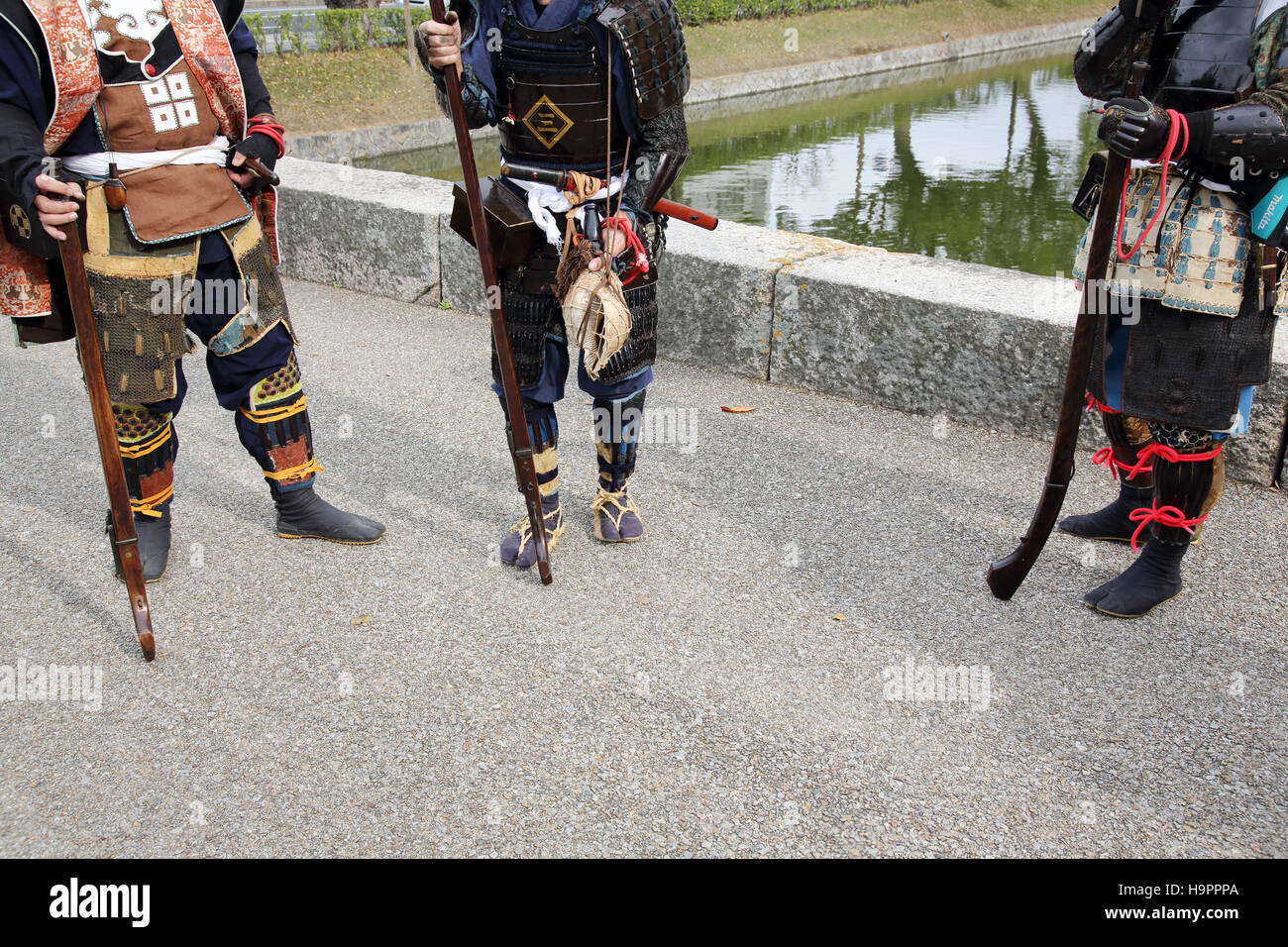 Ancient firelock rifle fighters at Marugame Historical battle Festival ...