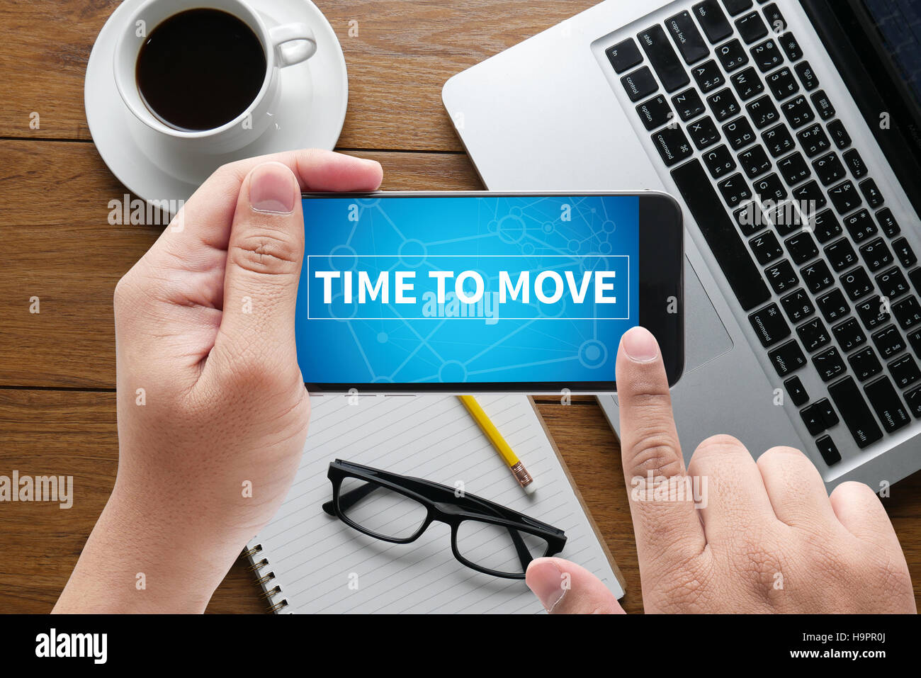 TIME TO MOVE Stock Photo - Alamy