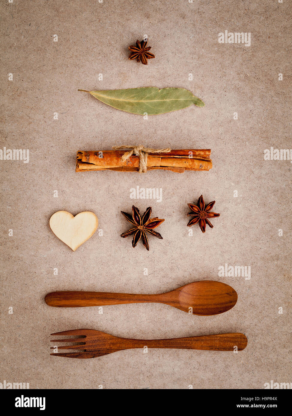 Background for christmas menu . Shape of Christmas tree from woo Stock ...