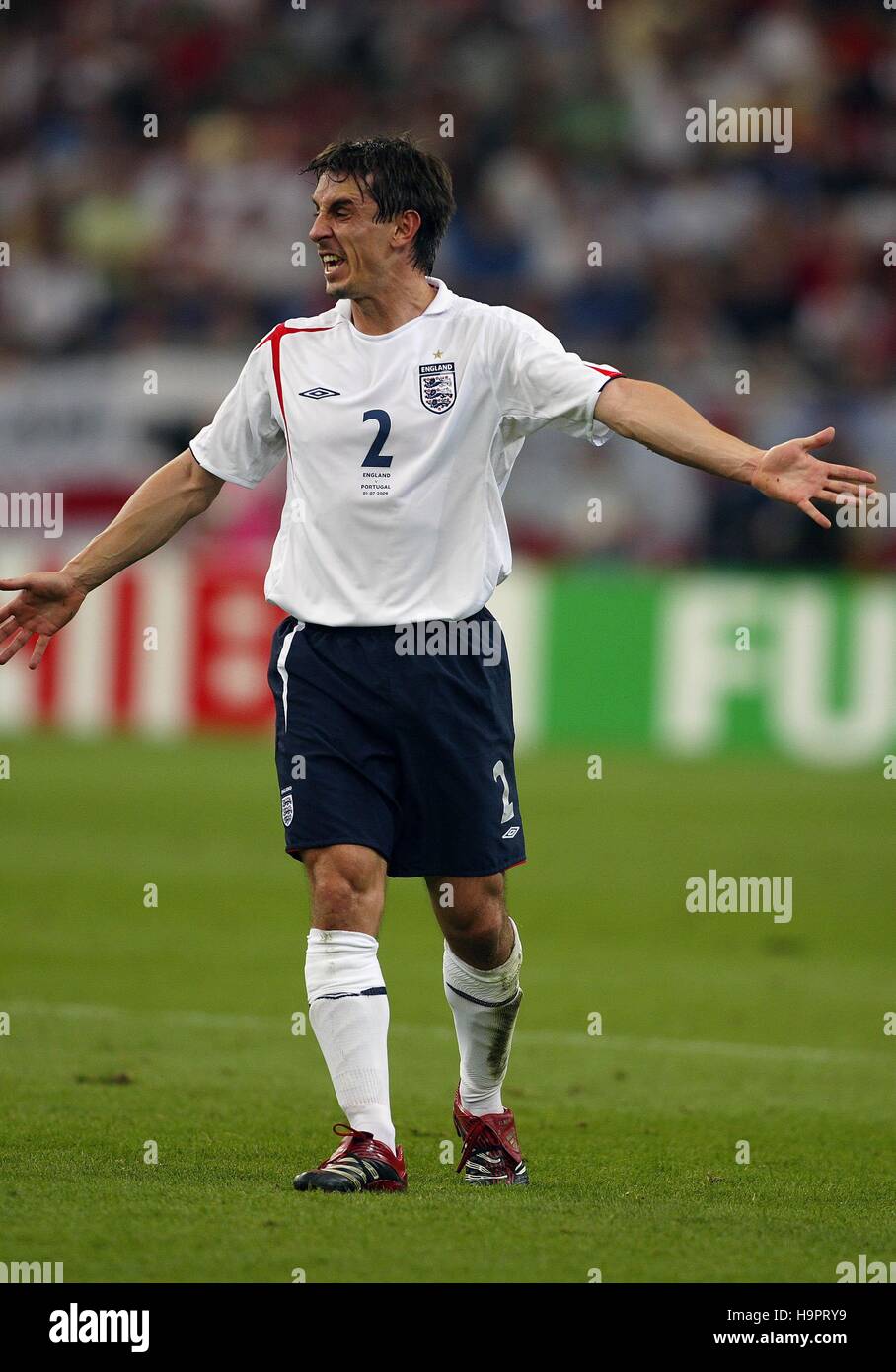 GARY NEVILLE ENGLAND & MANCHESTER UNITED FC WORLD CUP AUFSCHALKE ARENA ...