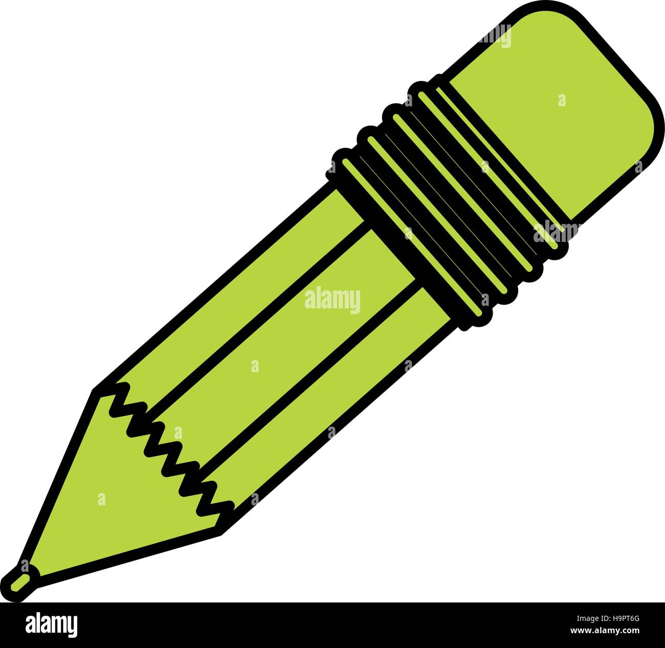 Pencil tool icon. Write office object and instrument theme. Isolated ...