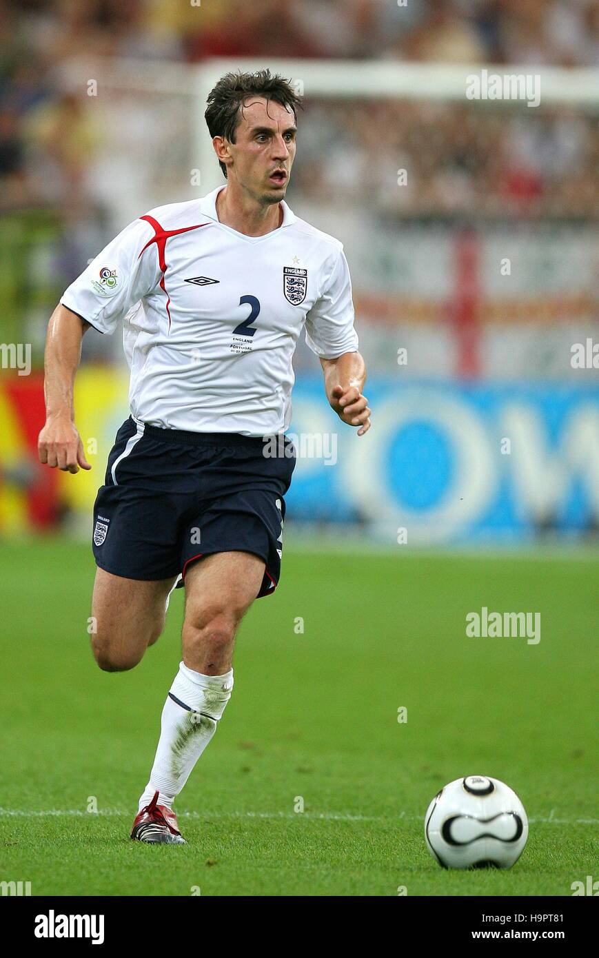 GARY NEVILLE ENGLAND & MANCHESTER UNITED FC WORLD CUP AUFSCHALKE ARENA ...