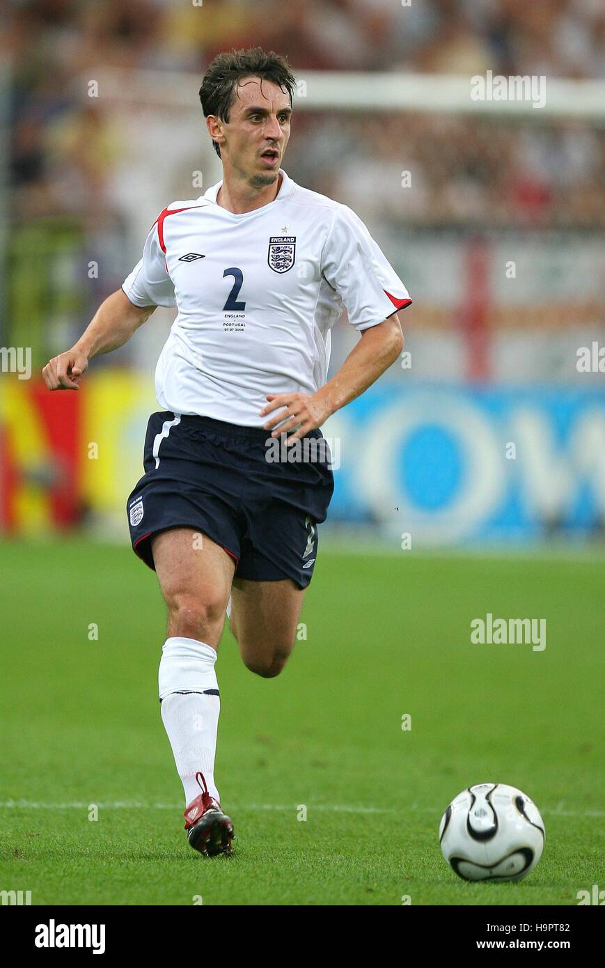 GARY NEVILLE ENGLAND & MANCHESTER UNITED FC WORLD CUP AUFSCHALKE ARENA ...