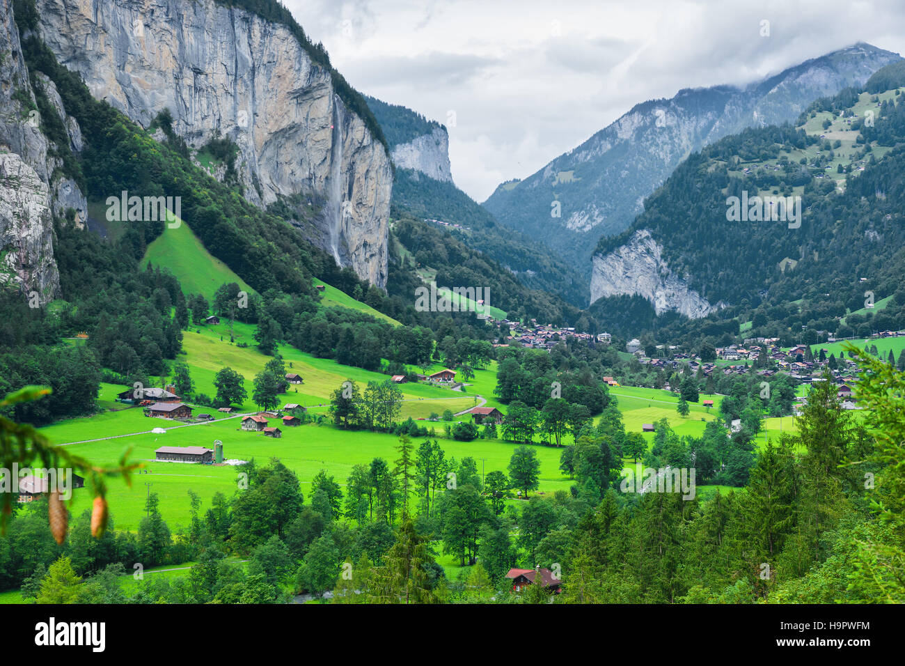 Chalet in Lauterbrunnen valley, District of Interlaken, Bern canton ...