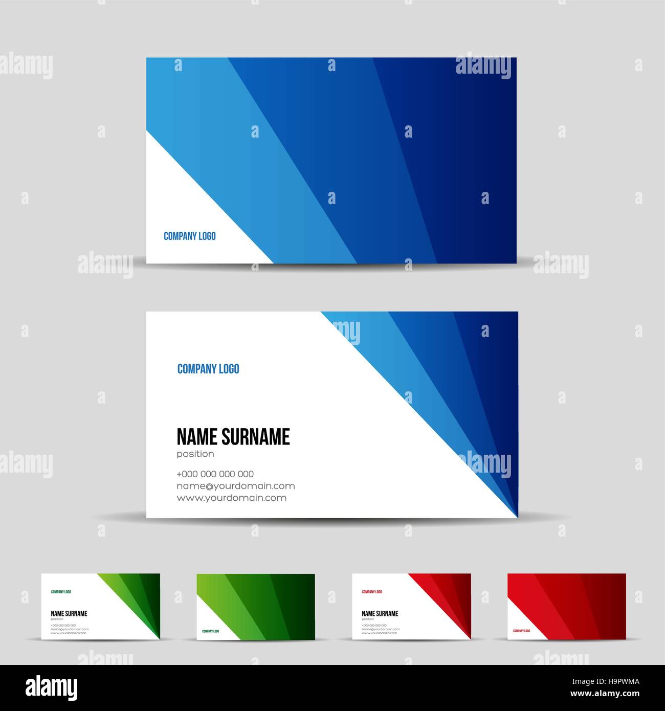 Set of business card Stock Vector Images - Alamy