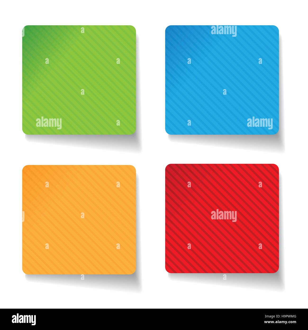 Paper Sticker Vector Set Stock Vector Image & Art - Alamy