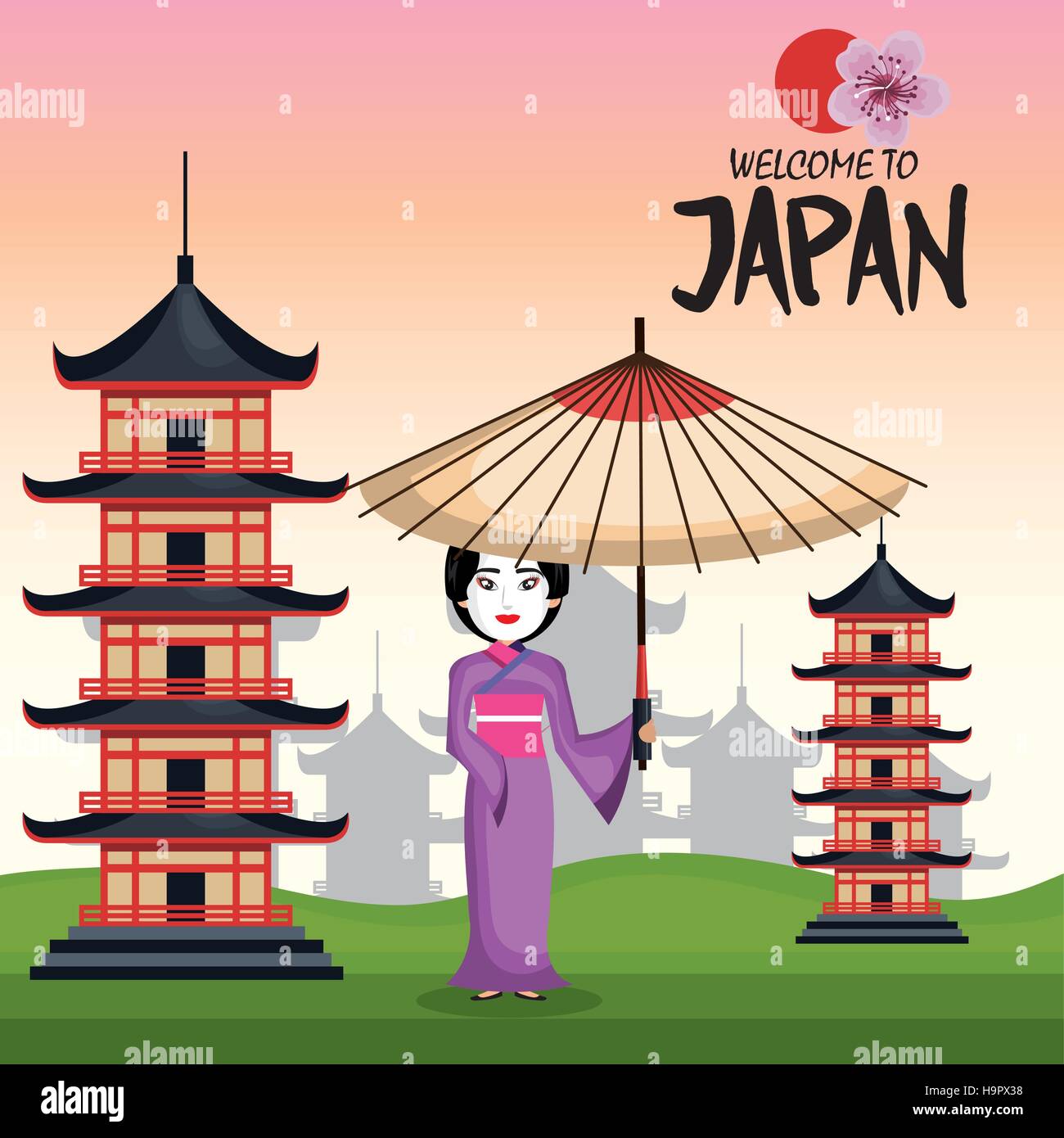 japan culture poster icon vector illustration design Stock Vector Image ...