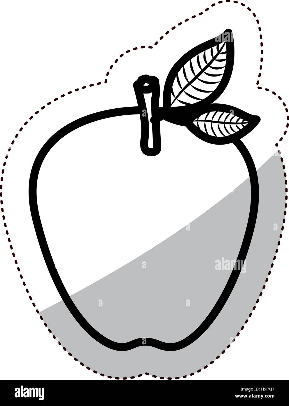 Apple fruit icon. Healthy organic and fresh food theme. Isolated design ...