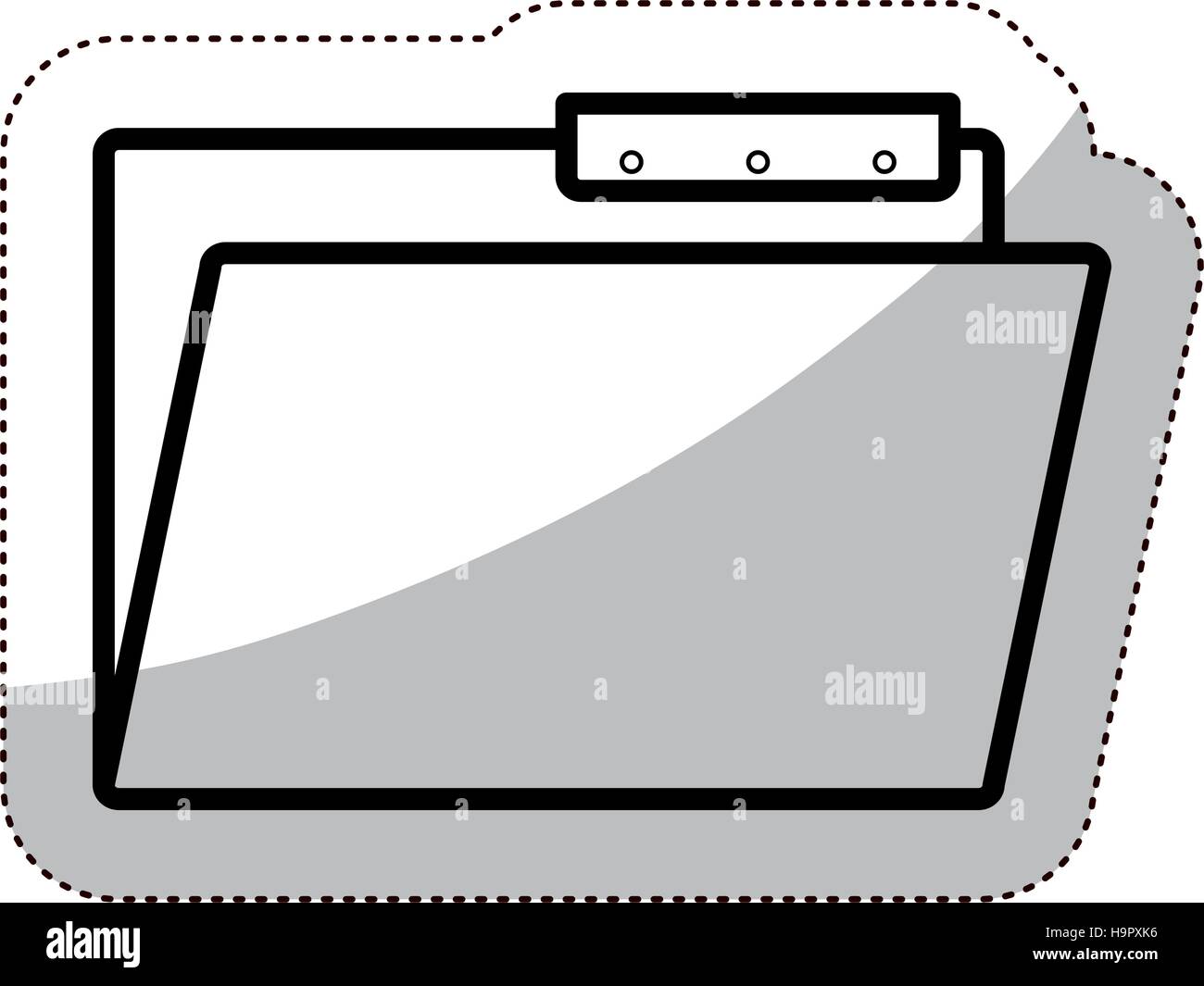 File icon. Folder document data archive and storage theme. Isolated design. Vector illustration ...