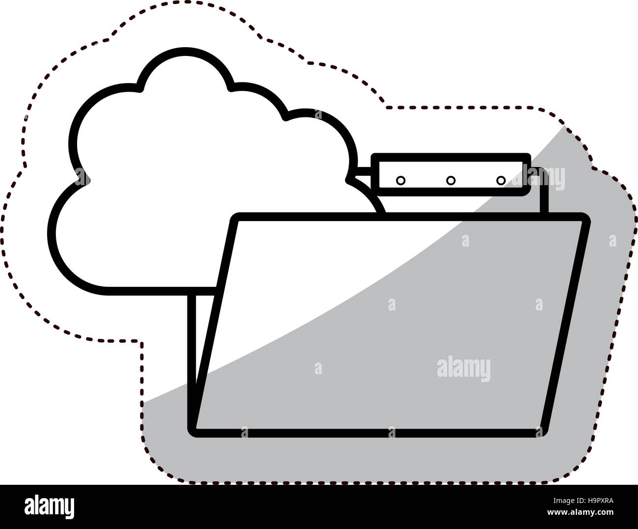 File icon. Folder document data archive and storage theme. Isolated design. Vector illustration ...