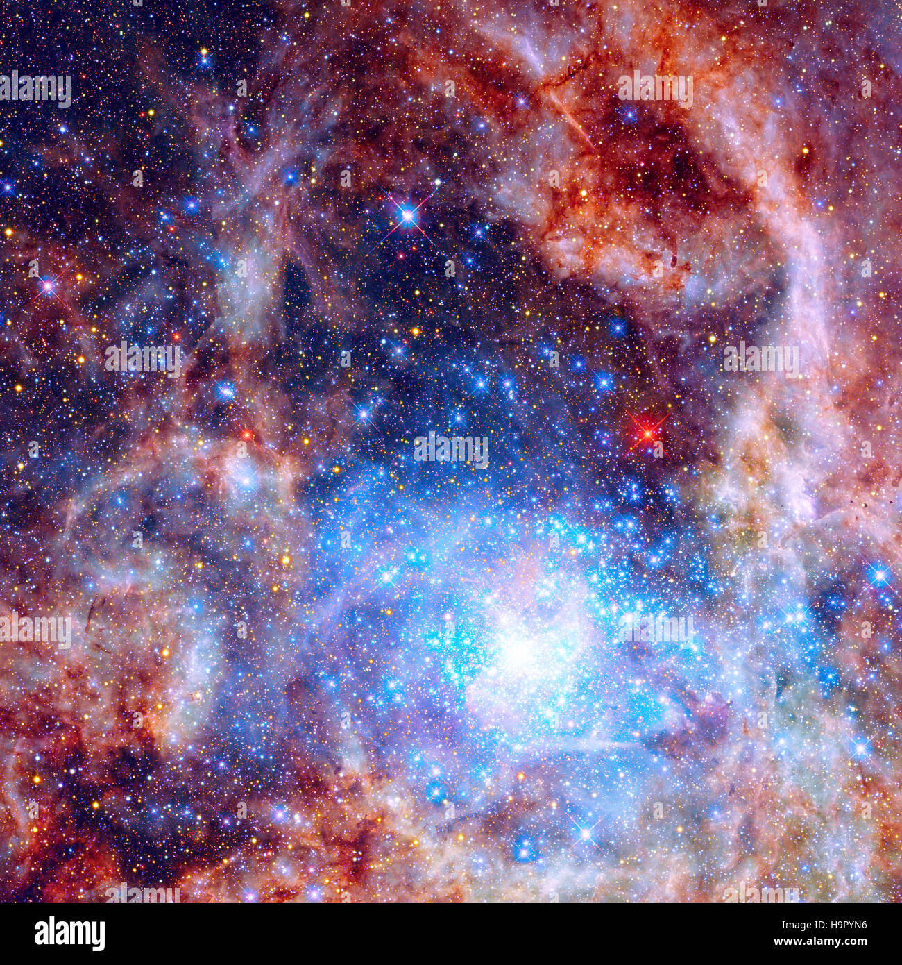 Universe filled with nebula, stars and galaxy Stock Photo - Alamy