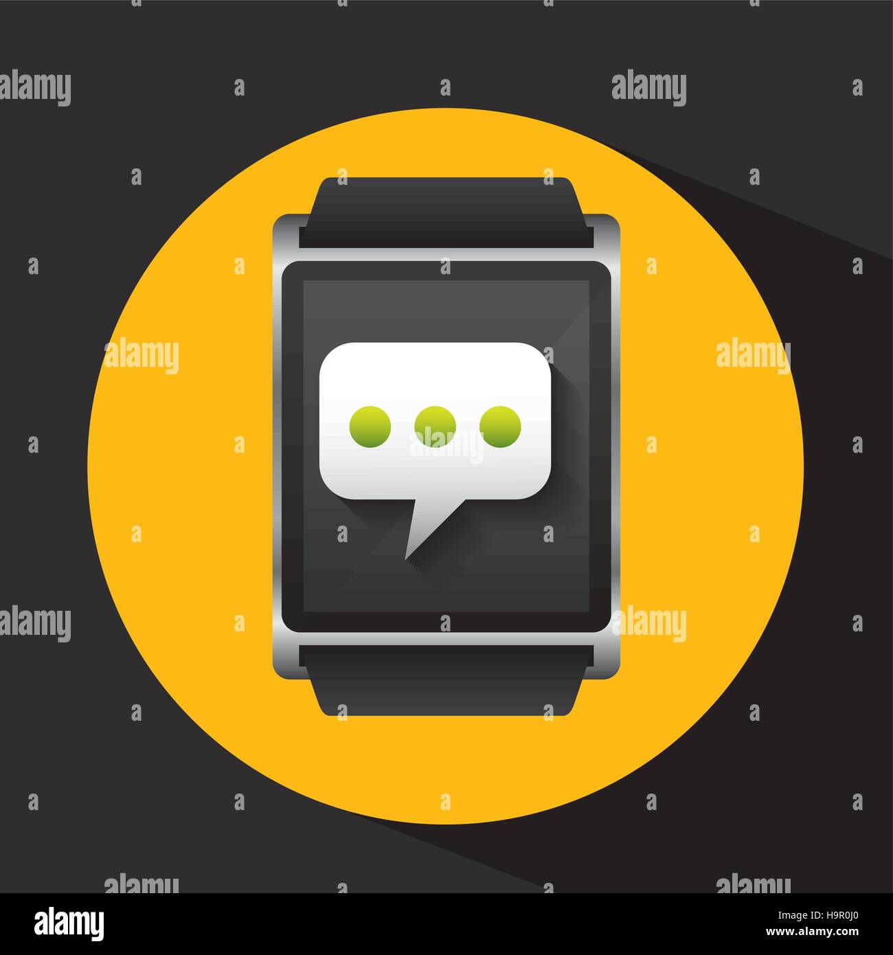 Smartwatch technology speech bubble hi-res stock photography and images ...