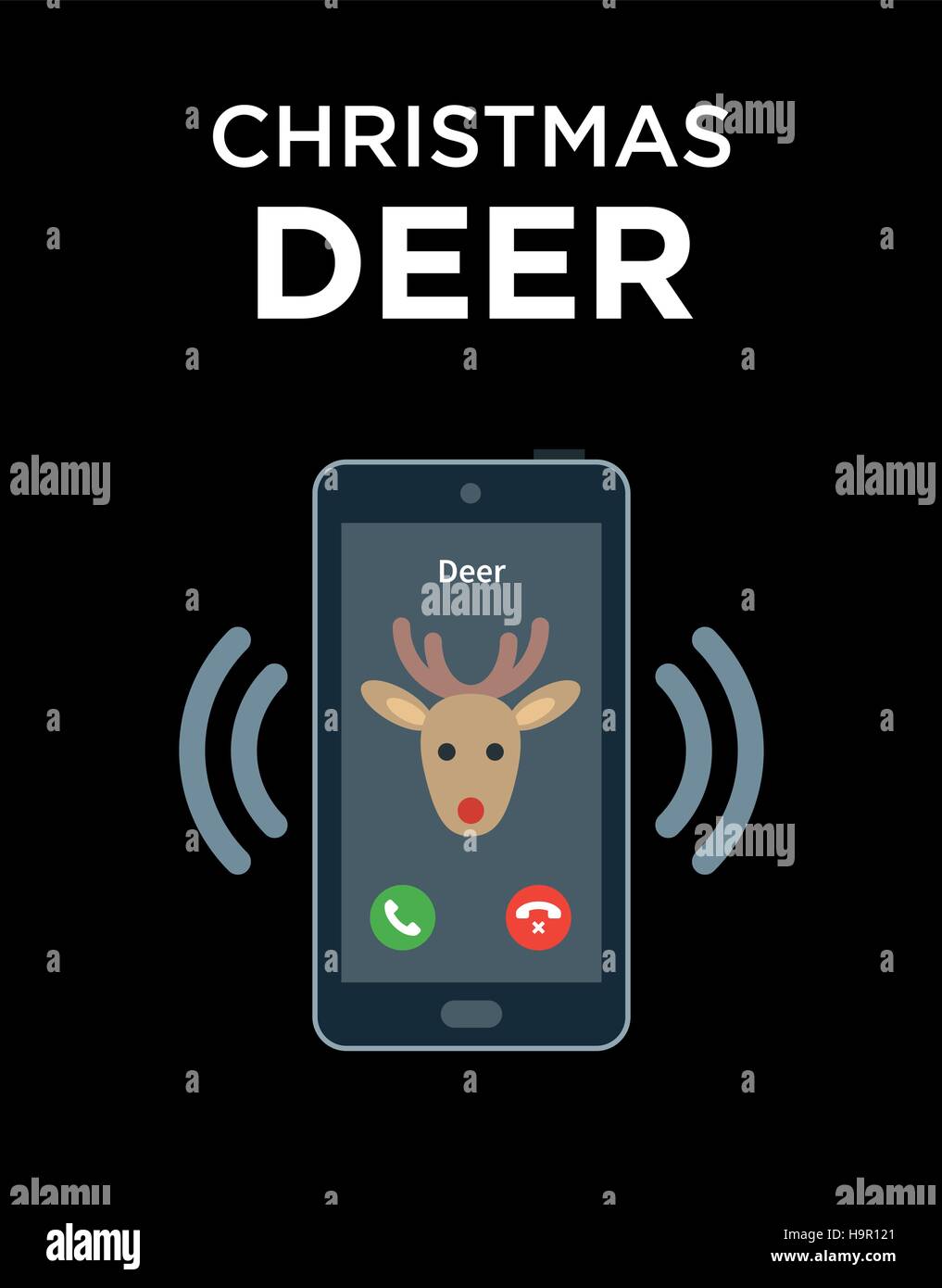 Holiday phone call Stock Vector Images - Alamy