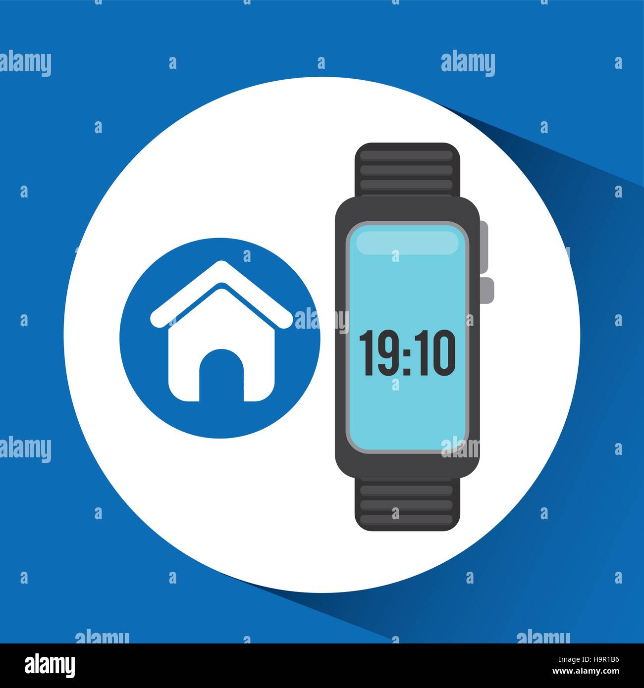 watch homepage app social network vector illustration eps 10 Stock ...