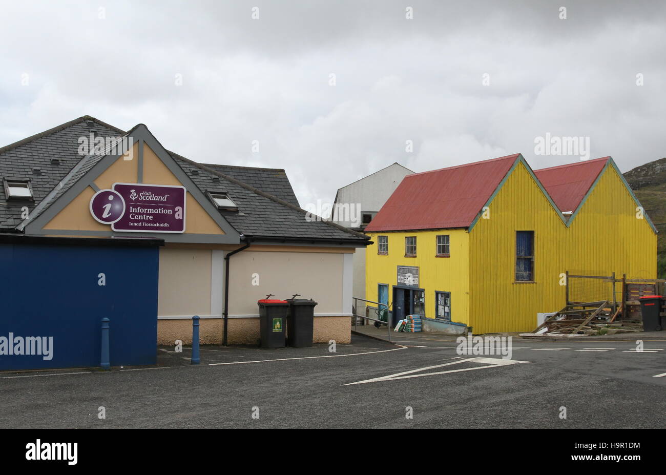 Exterior of Tarbert stores Isle of Harris Scotland May 2014 Stock Photo ...