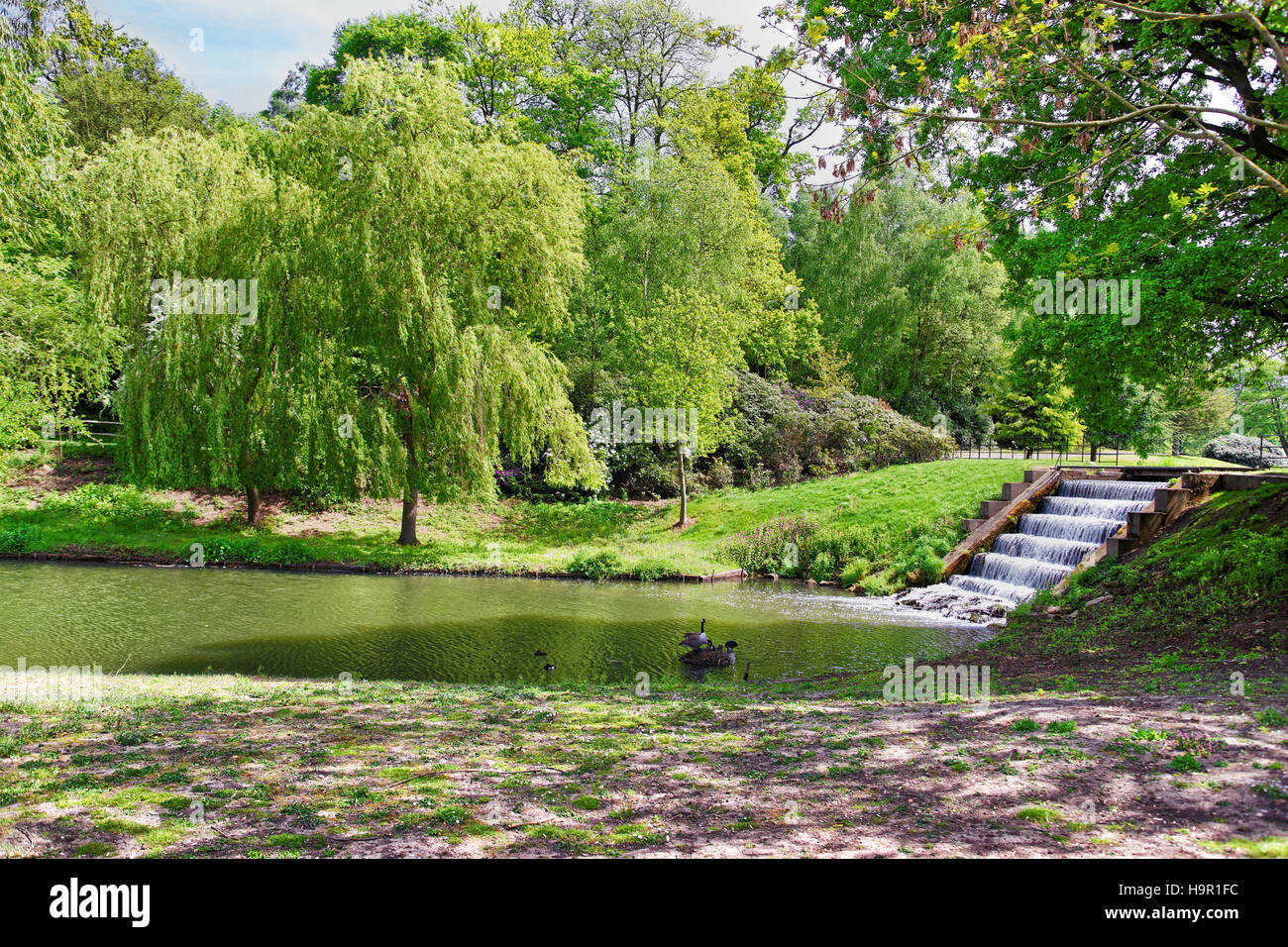 Beautiful Pond at Leeds Castle of Kent in England Stock Photo - Alamy