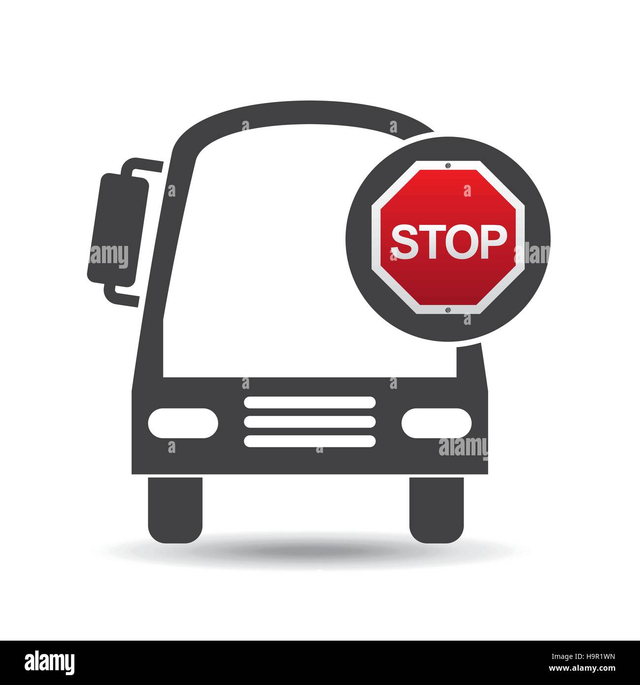 transport bus stop road sign design vector illustration eps 10 Stock ...