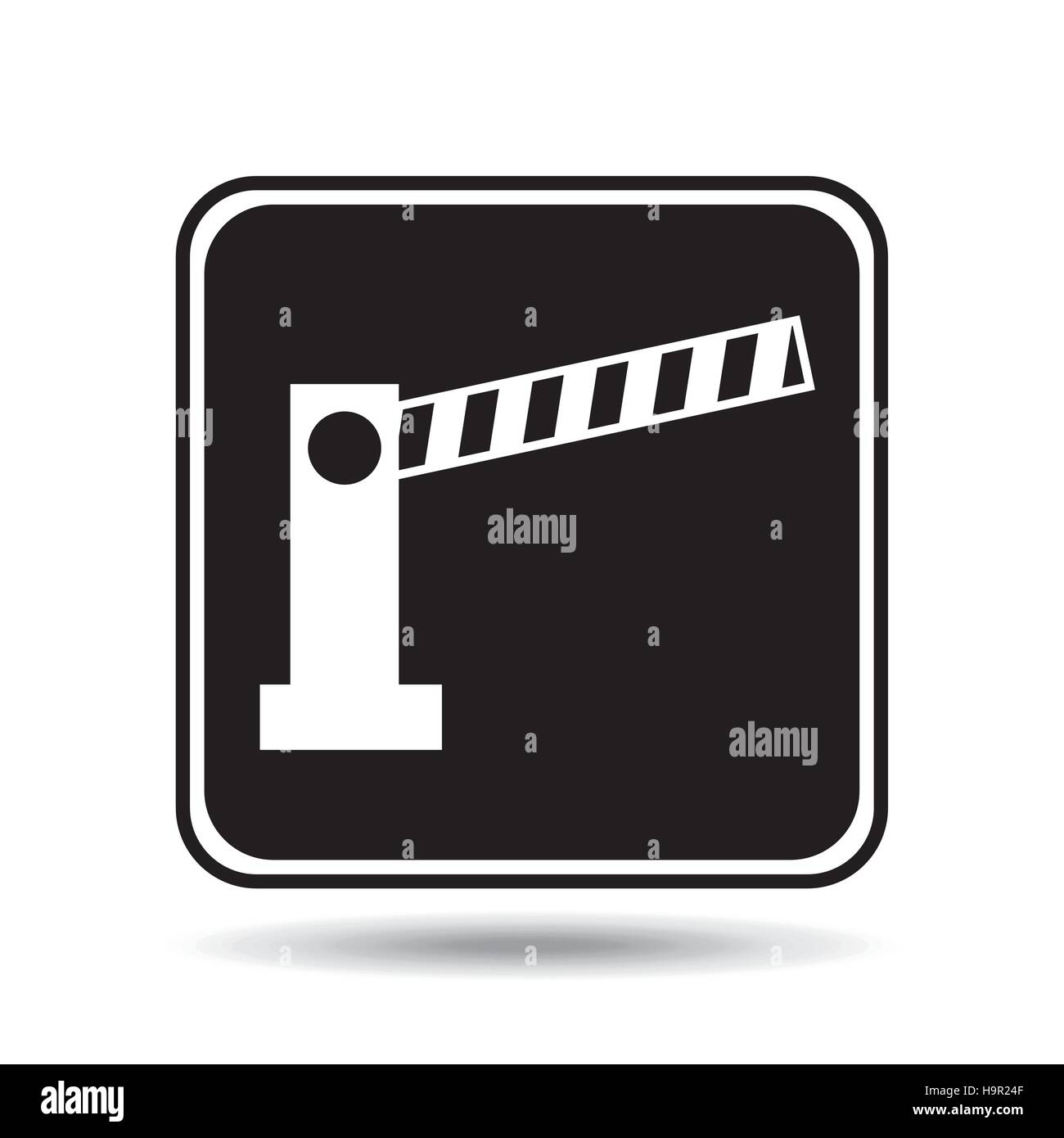 Automated car parking barrier Stock Vector Images - Alamy
