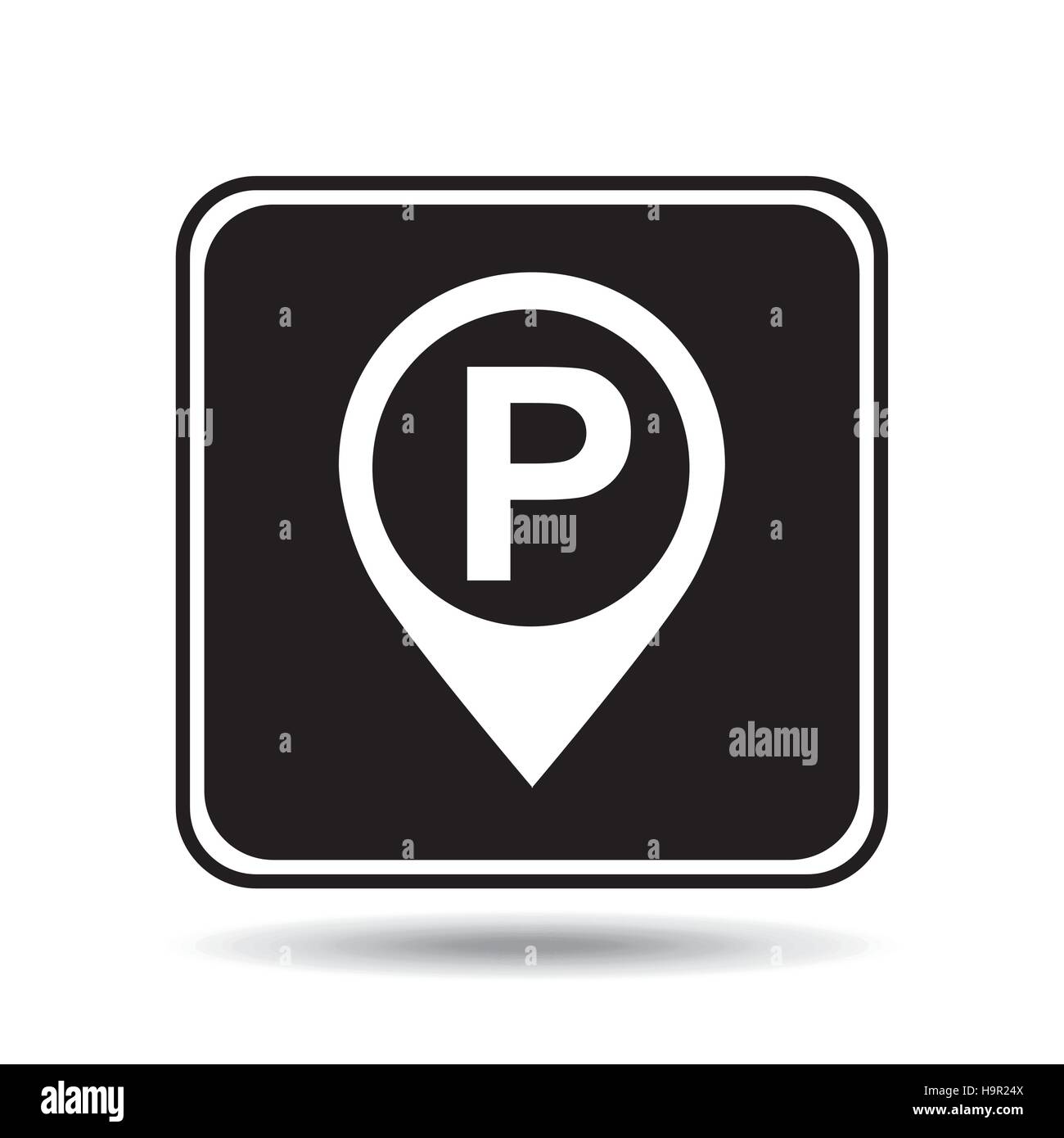 parking pointer map sign vector illustration eps 10 Stock Vector Image ...