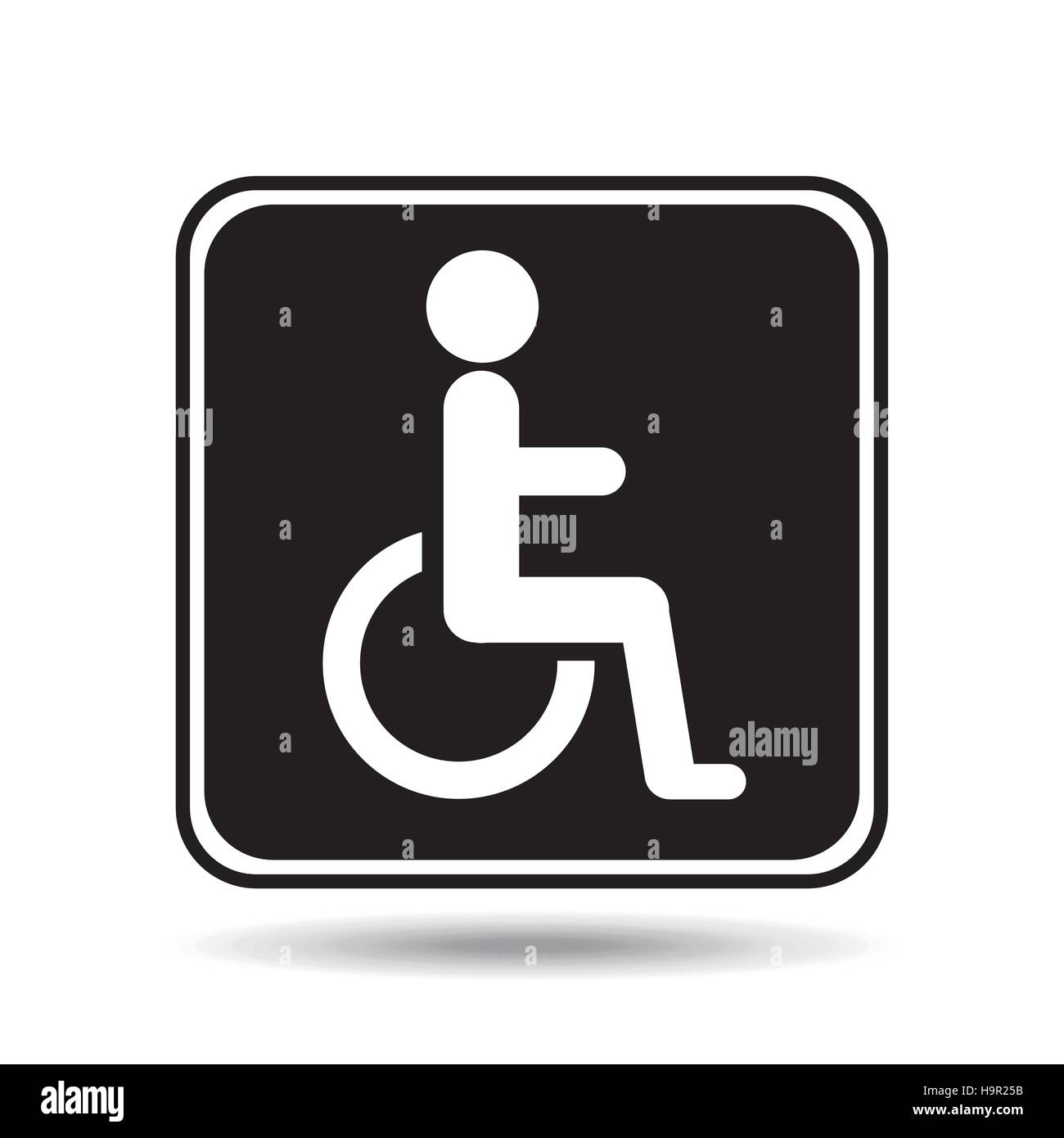 disabled handicap sign graphic vector illustration eps 10 Stock Vector ...