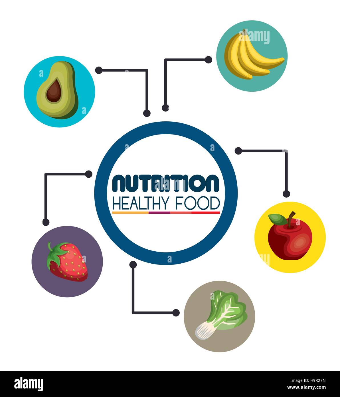 nutrition food infographic icons vector illustration eps 10 Stock ...