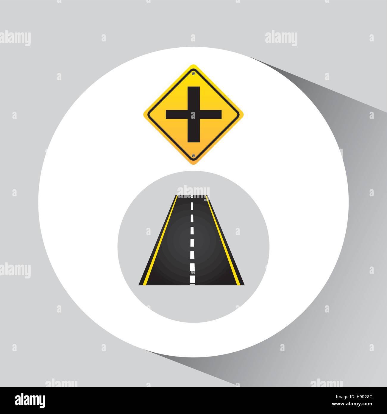 crossroad sign concept graphic vector illustration eps 10 Stock Vector ...
