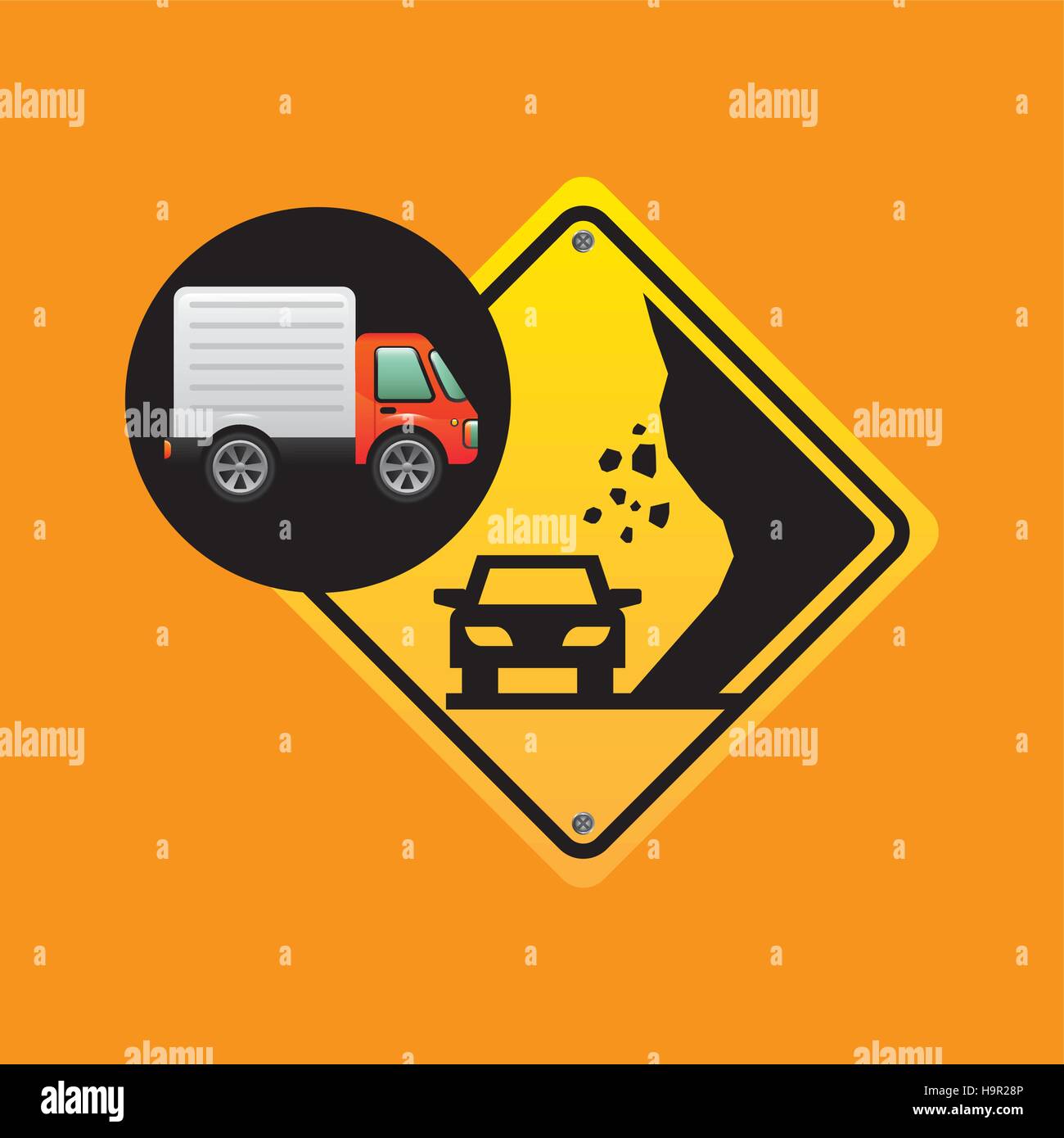 collapse traffic sign concept vector illustration eps 10 Stock Vector ...
