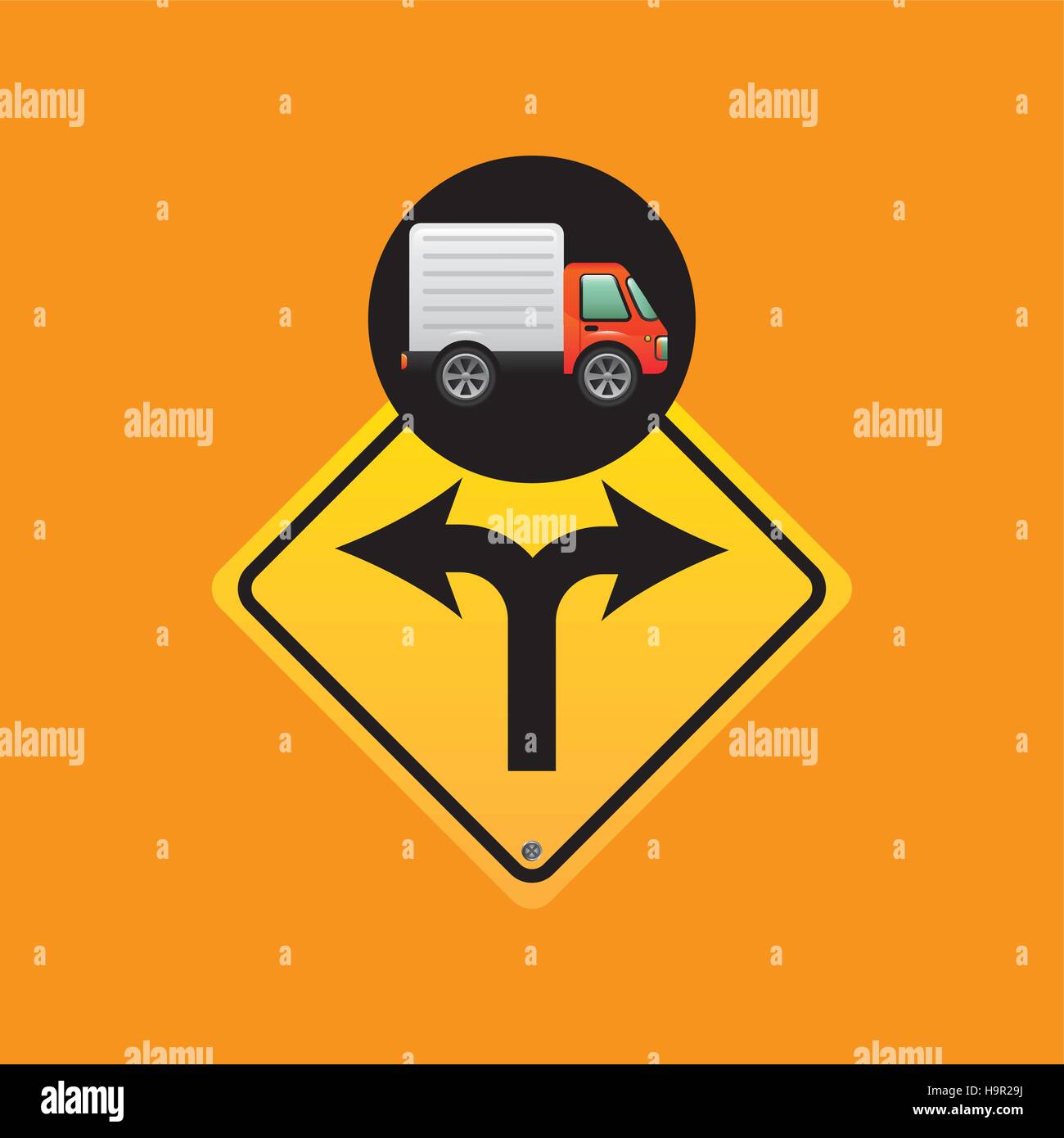 Fork in road Stock Vector Images - Alamy