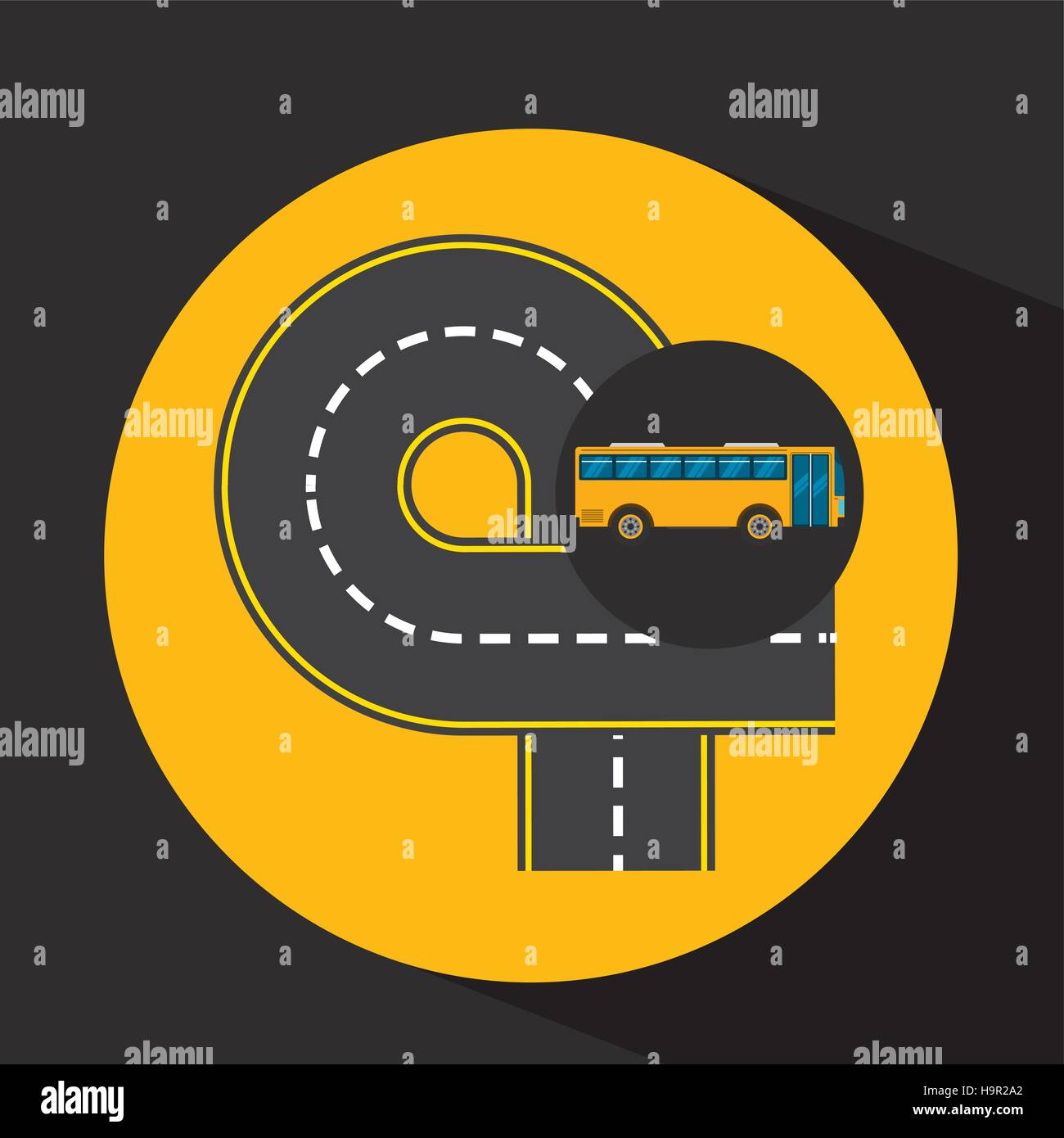 Retro truck stop sign Stock Vector Images - Alamy