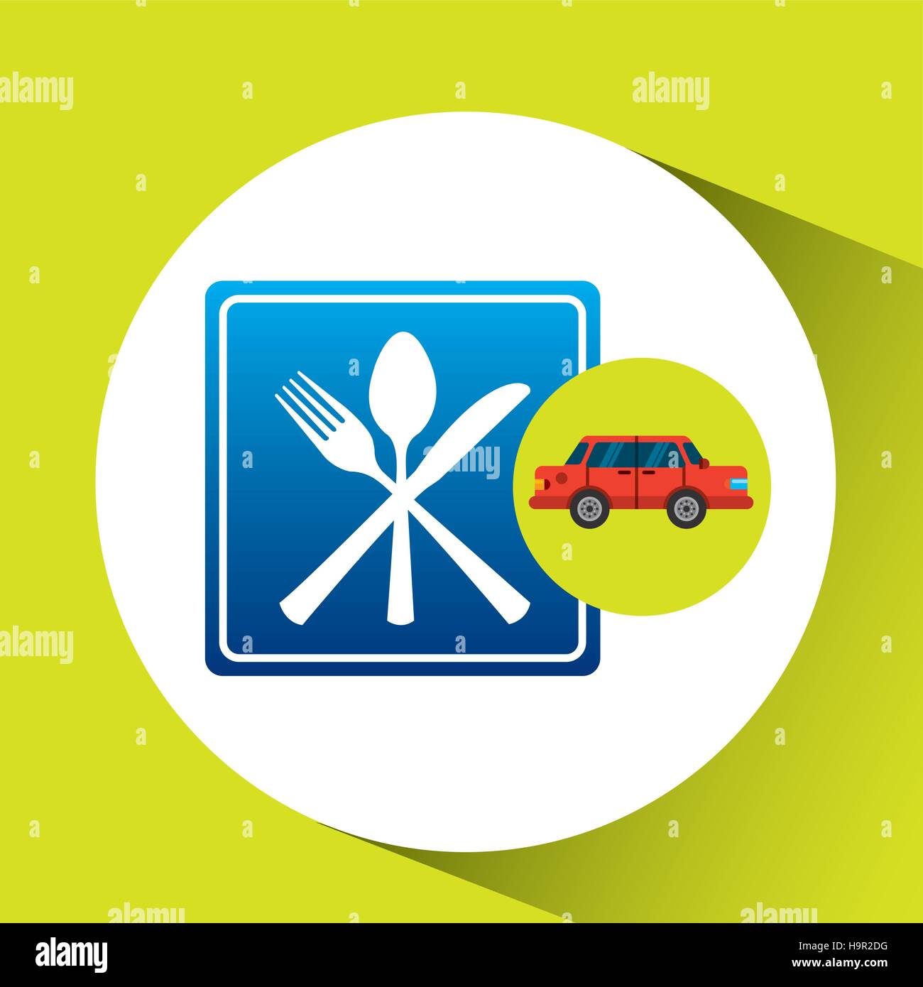 Old rusty sign automobile Stock Vector Images - Alamy