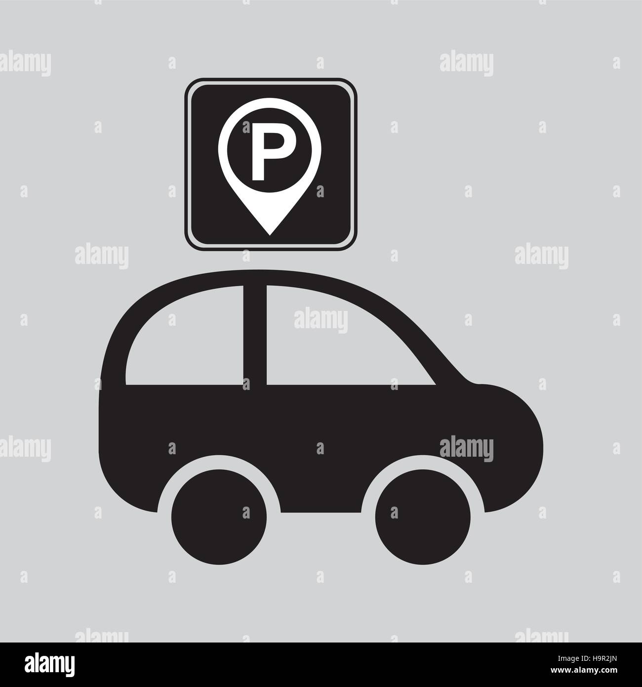 parking pointer map sign vector illustration eps 10 Stock Vector Image ...