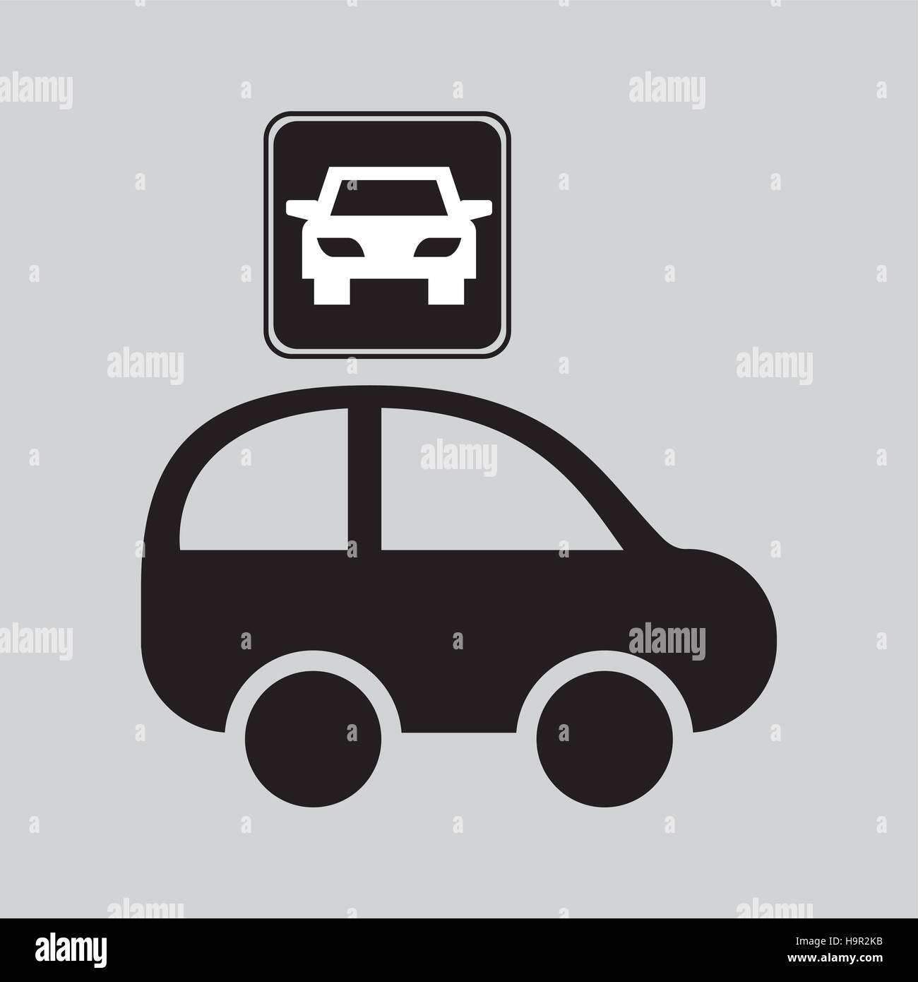 car parking sign graphic vector illustration eps 10 Stock Vector Image ...