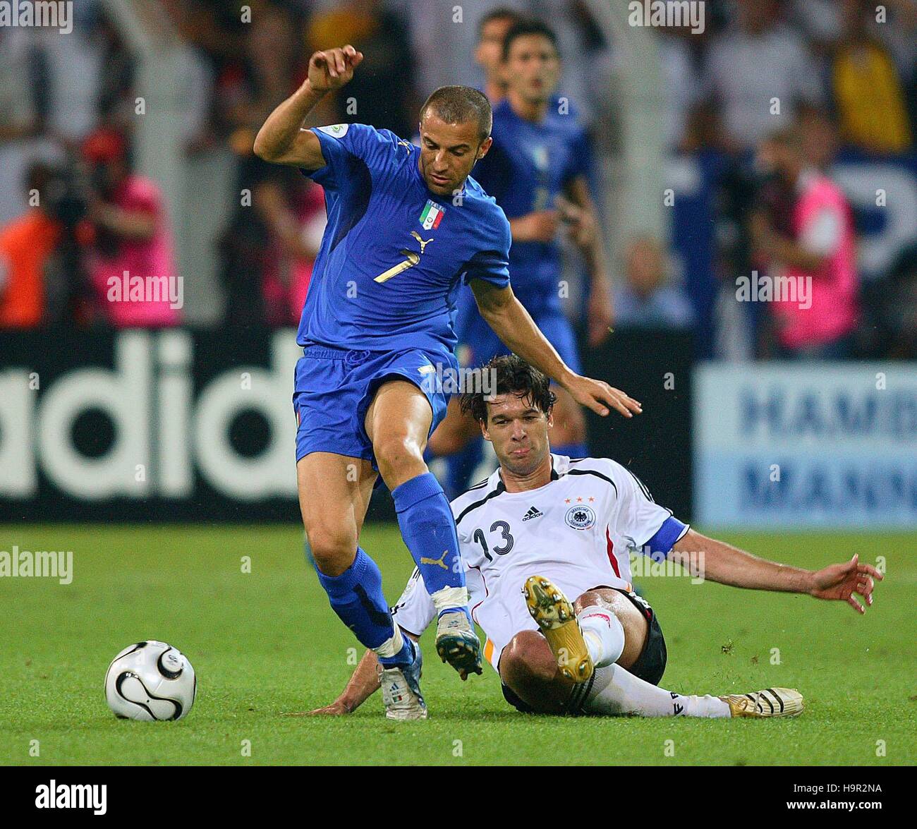 DEL PIERO & MICHAEL BALLACK GERMANY V ITALY WORLD CUP DORTMUND GERMANY ...