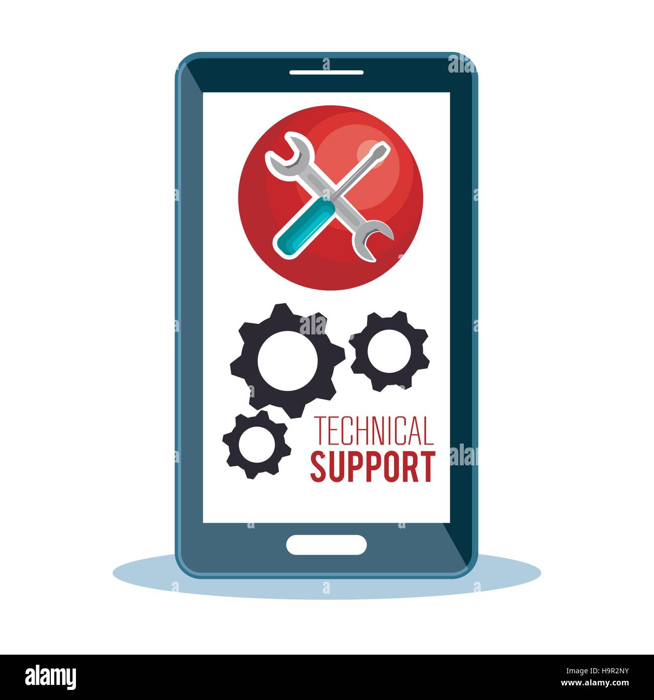 technical support service icon vector illustration design Stock Vector ...