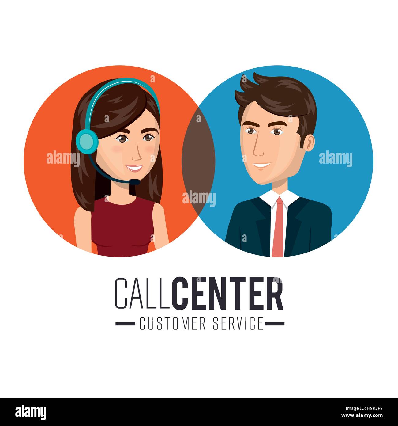 call center customer service vector illustration design Stock Vector ...