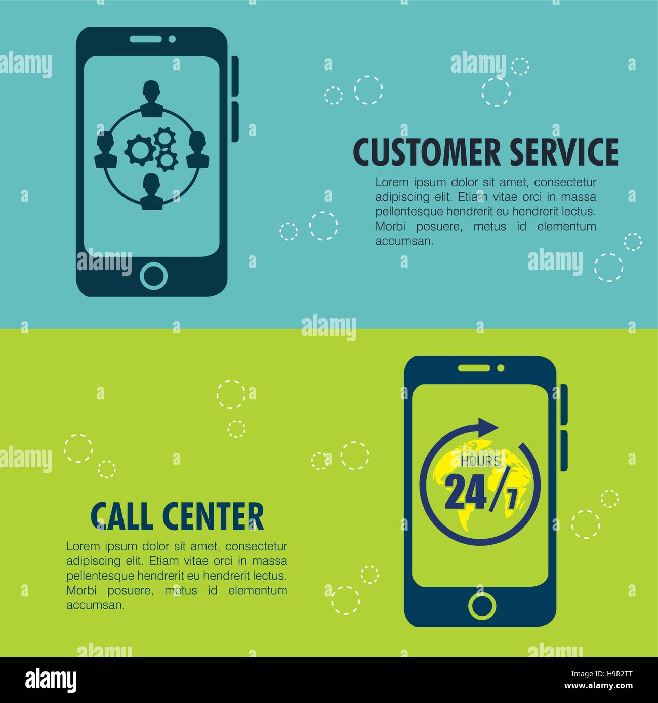 call center customer service vector illustration design Stock Vector ...