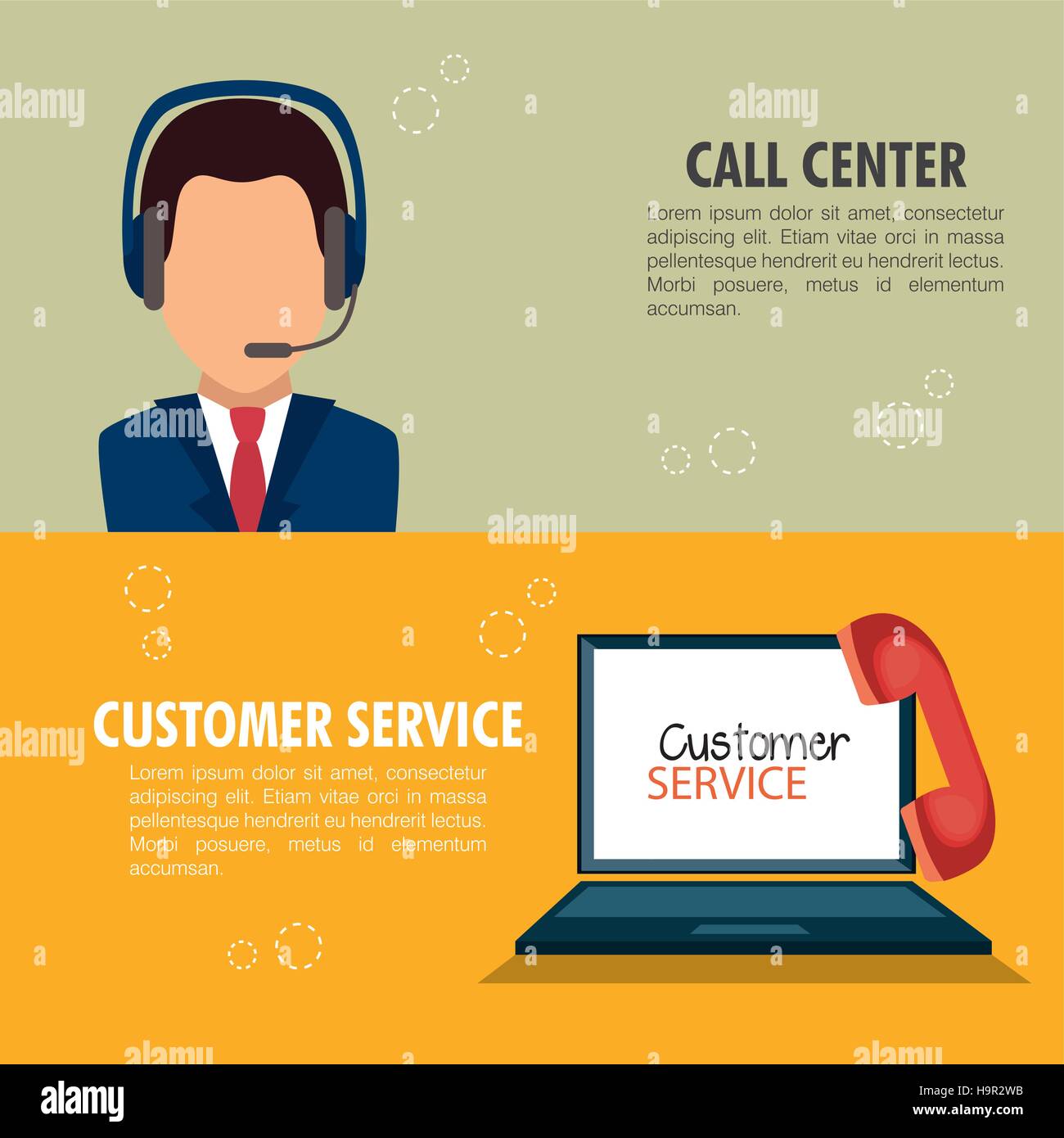 call center customer service vector illustration design Stock Vector ...